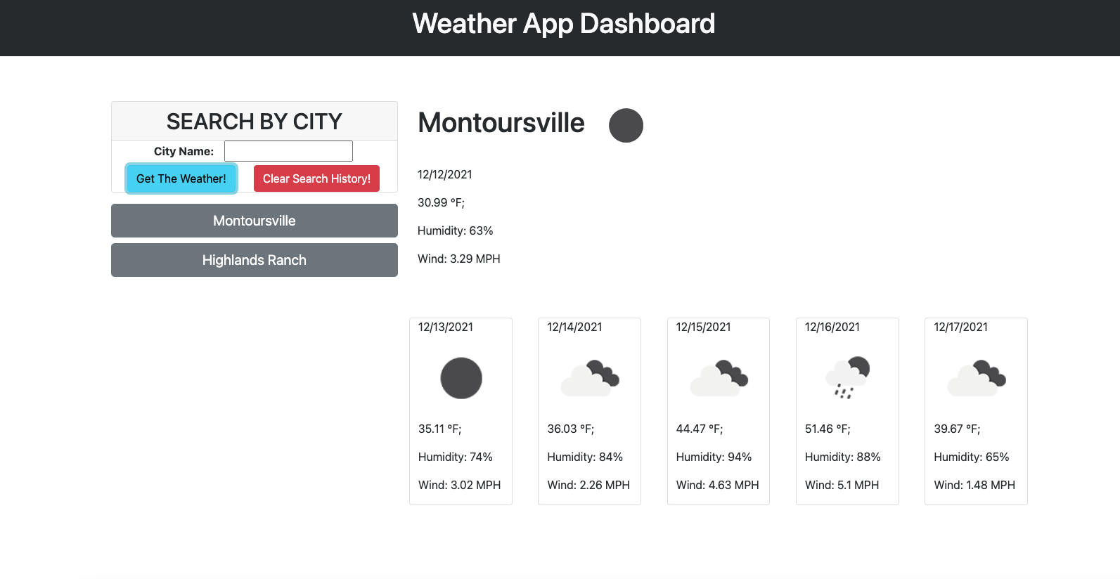GitHub - IanLi1023/Weather-App