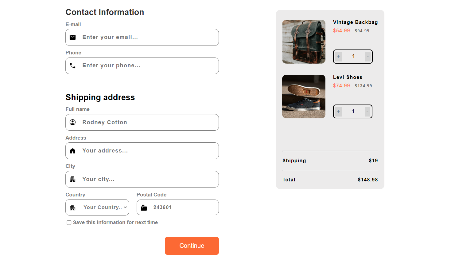 GitHub - COOL26/checkout-master: This is a responsive checkout webpage.