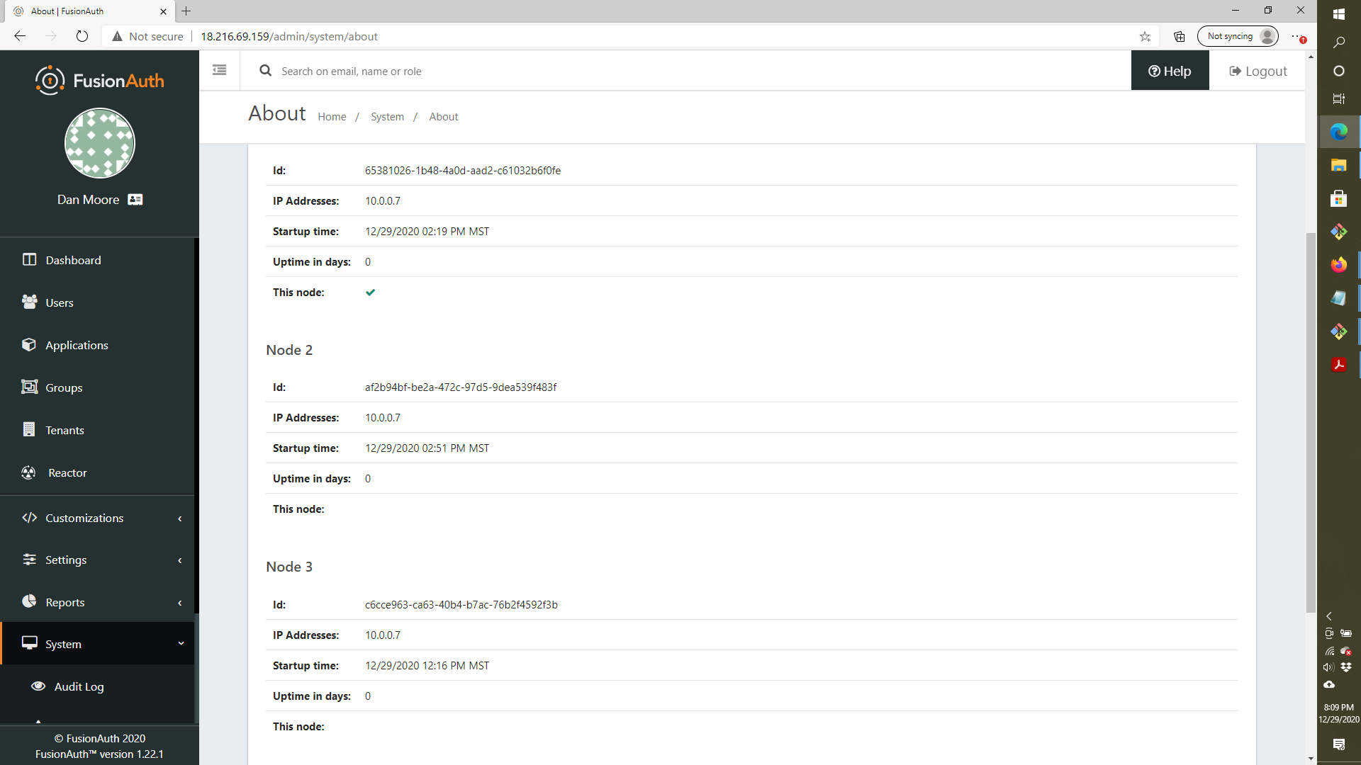 IP Addresses displayed as the same for multiple nodes in clustered ...