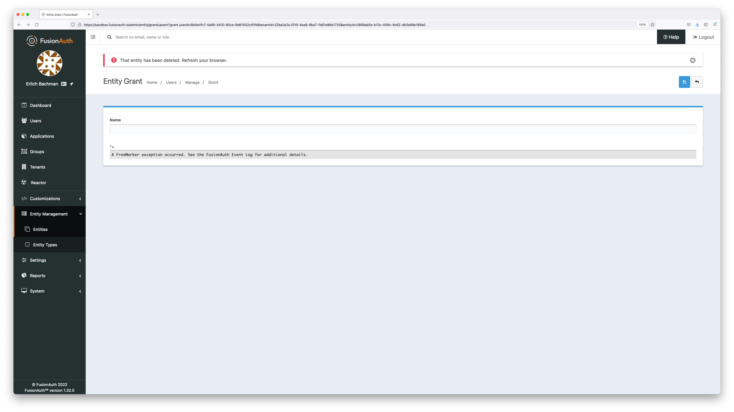 Can try to assign entities in one tenant to a user in a different tenant in admin UI · Issue ...