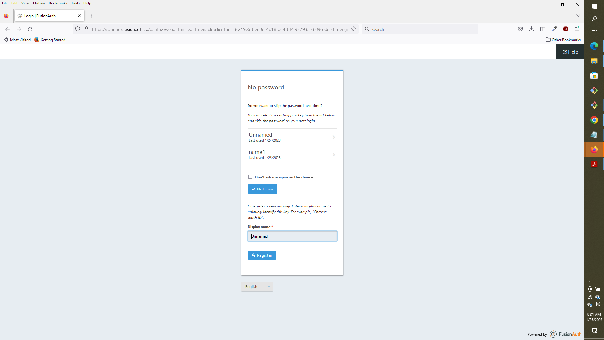 See prompt for using webauthn even though I've never registered my FireFox browser · Issue #2076 ...