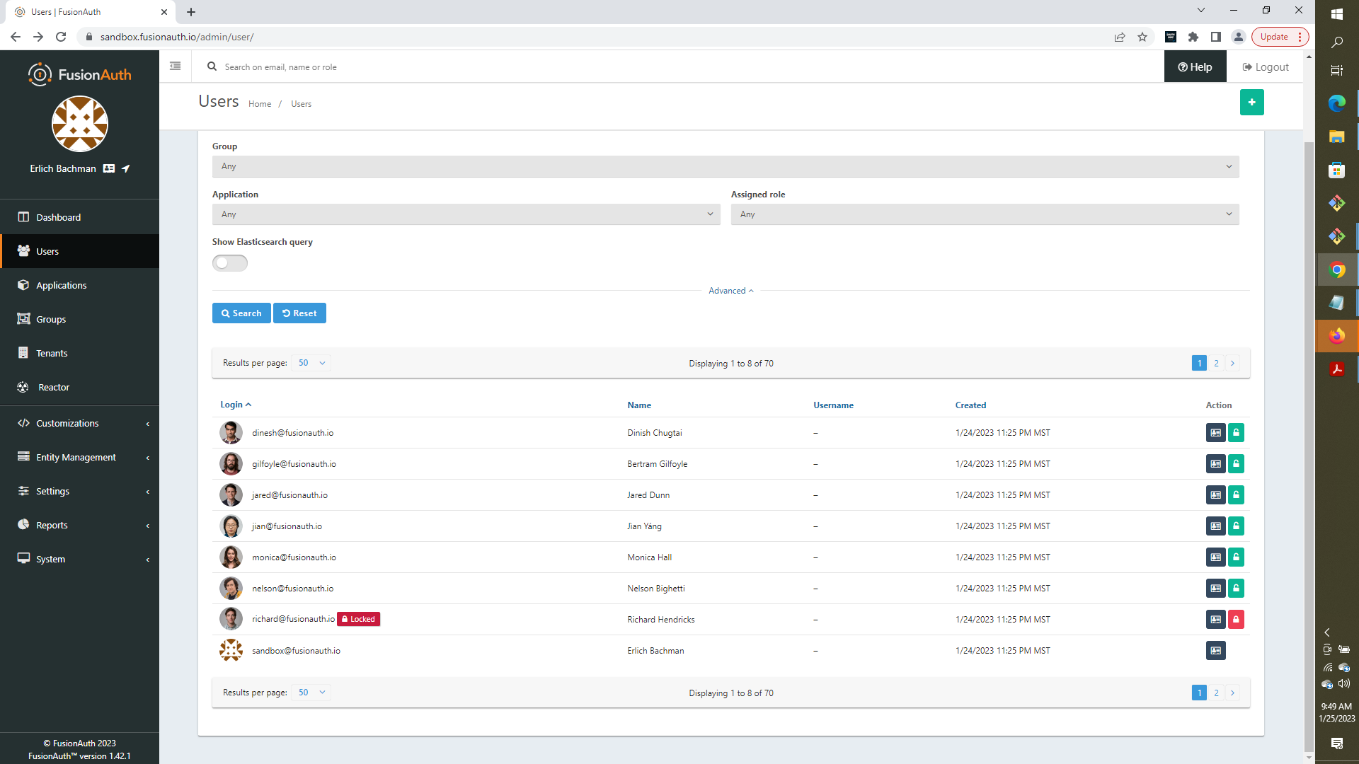 Sandbox shows 70+ users, but you can only see 8 · Issue #2077 · FusionAuth/fusionauth-issues ...