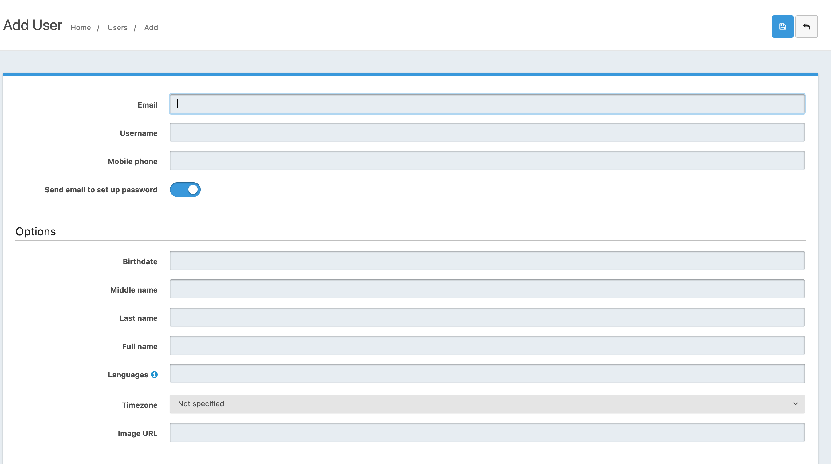 First Name field missing from the user edit screen when installed on Debian with MySQL · Issue ...