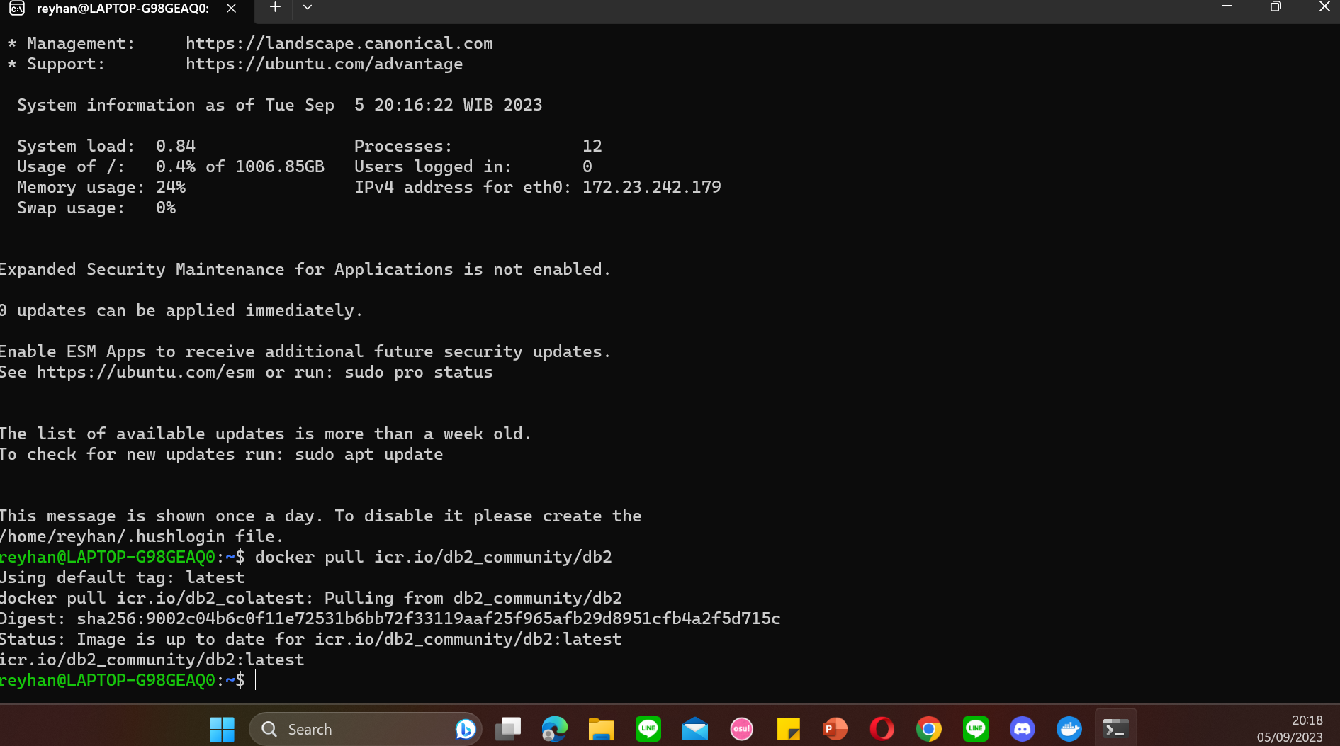 Instalasi IBM DB2 dengan Menggunakan Docker Container · GitHub
