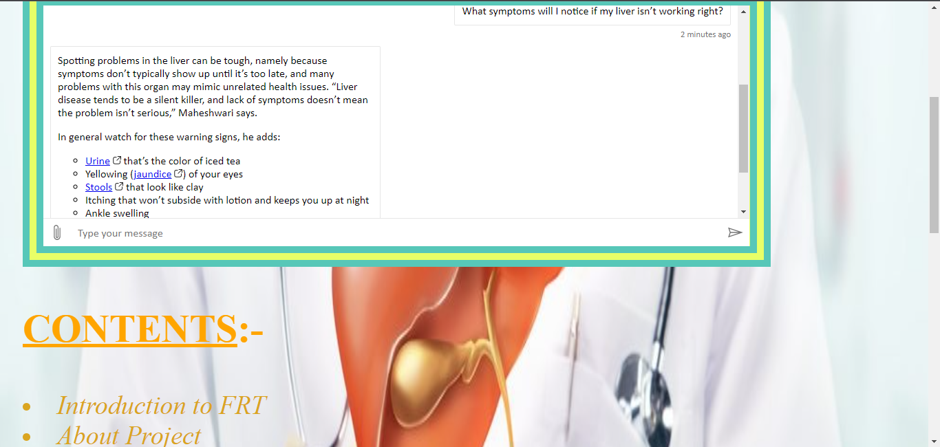 GitHub - themetaldragon/FRT-PROJECT-NISHANT-LIVER-BOT: Future Ready Talent Internship Program ...