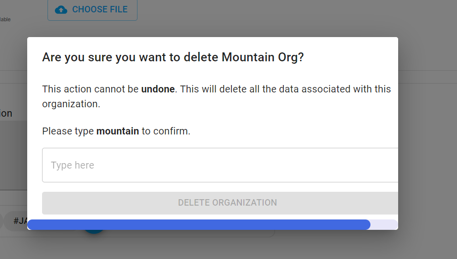 Overflowing content in delete organization modal · Issue #711 · scorelab/Codelabz · GitHub