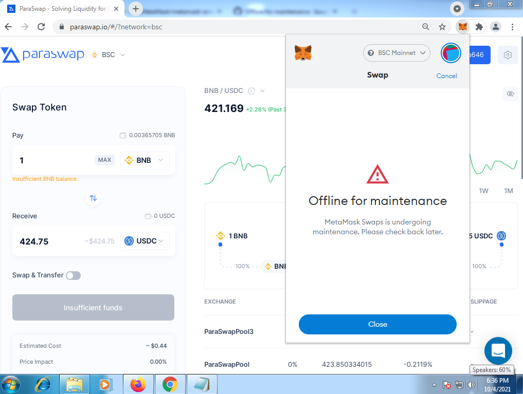 Offline for maintenance · Issue #12273 · MetaMask/metamask-extension · GitHub