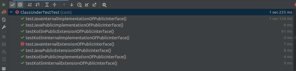 java.lang.InstantiationError when using matcher in generic method for package private interface ...