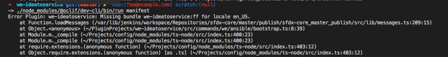 Generating Manifest Should Fail Loudly · Issue 46 · Oclif Oclif · Github