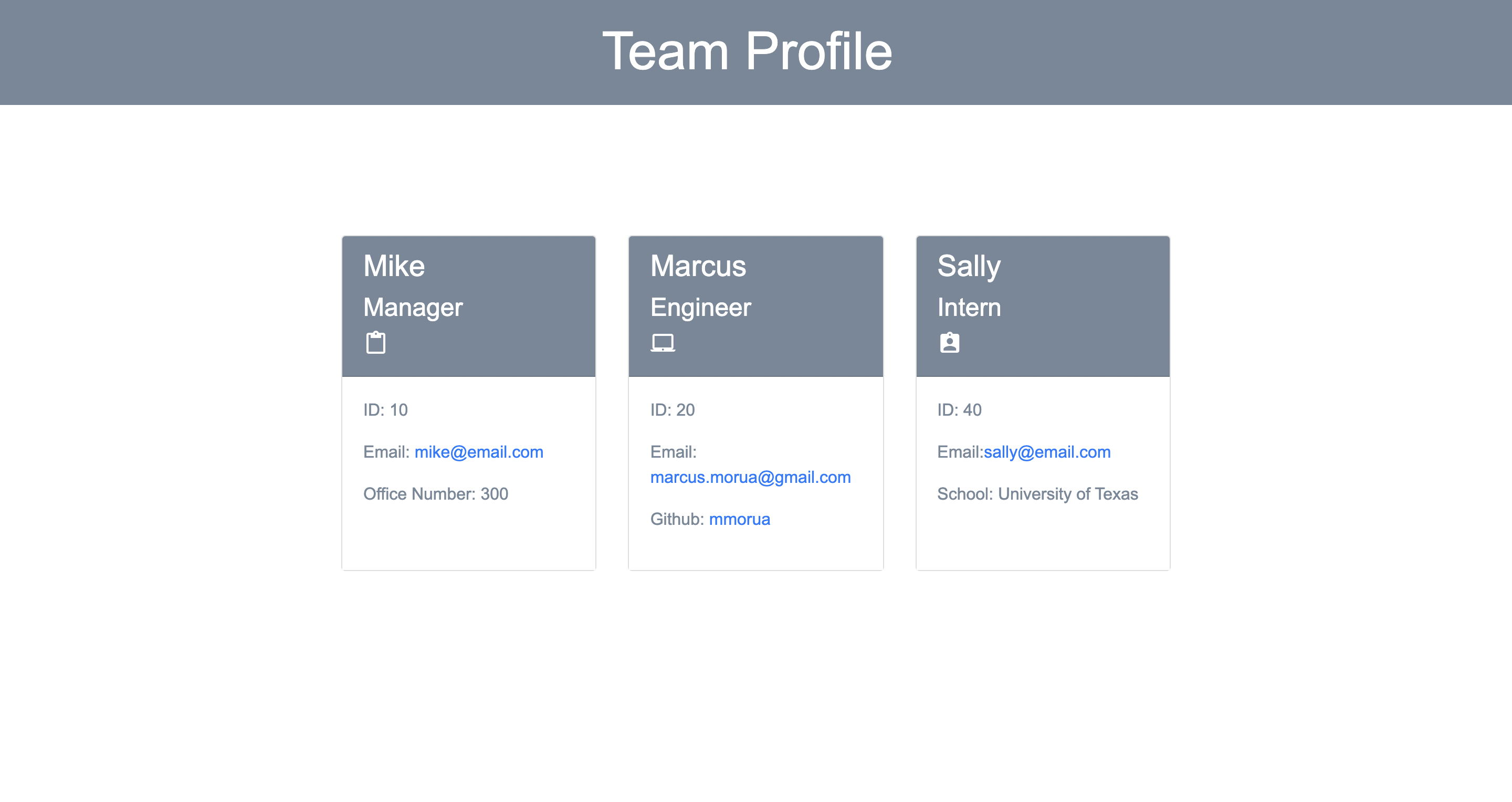 GitHub - mmorua/team-profile-generator