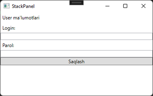 StackPanel - .NET Uzbekistan