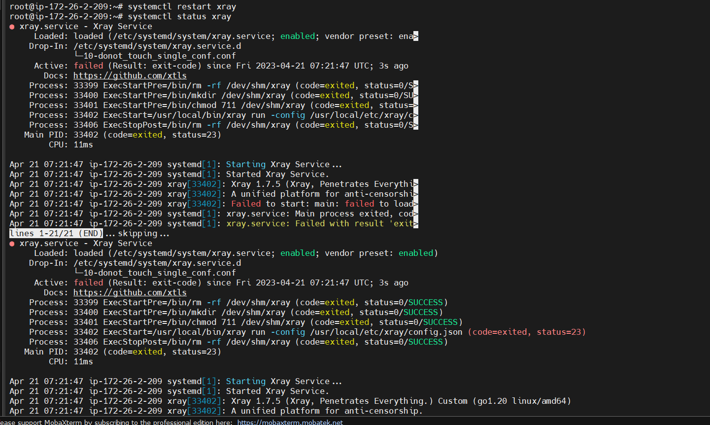 xray无法加载config · Issue #1980 · XTLS/Xray-core · GitHub