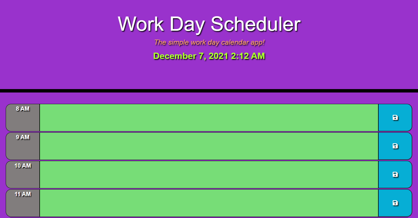GitHub - ChristopherLawn/work-day-scheduler