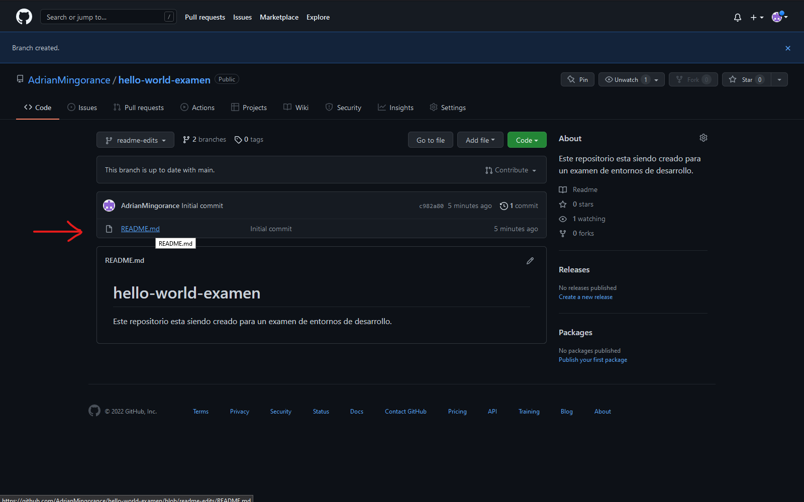 GitHub - AdrianMingorance/hello-world-examen: Este repositorio esta siendo creado para un examen ...