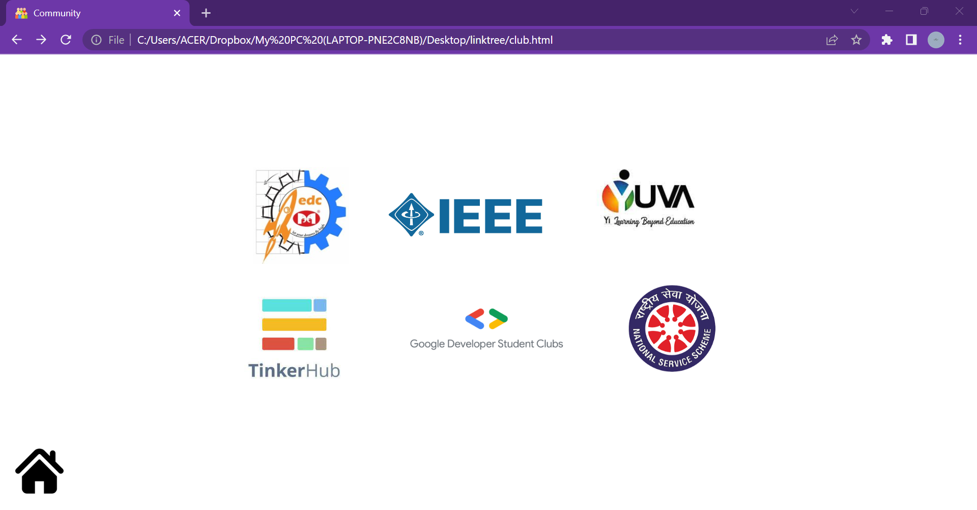 GitHub - akshayapius/College-Linktree