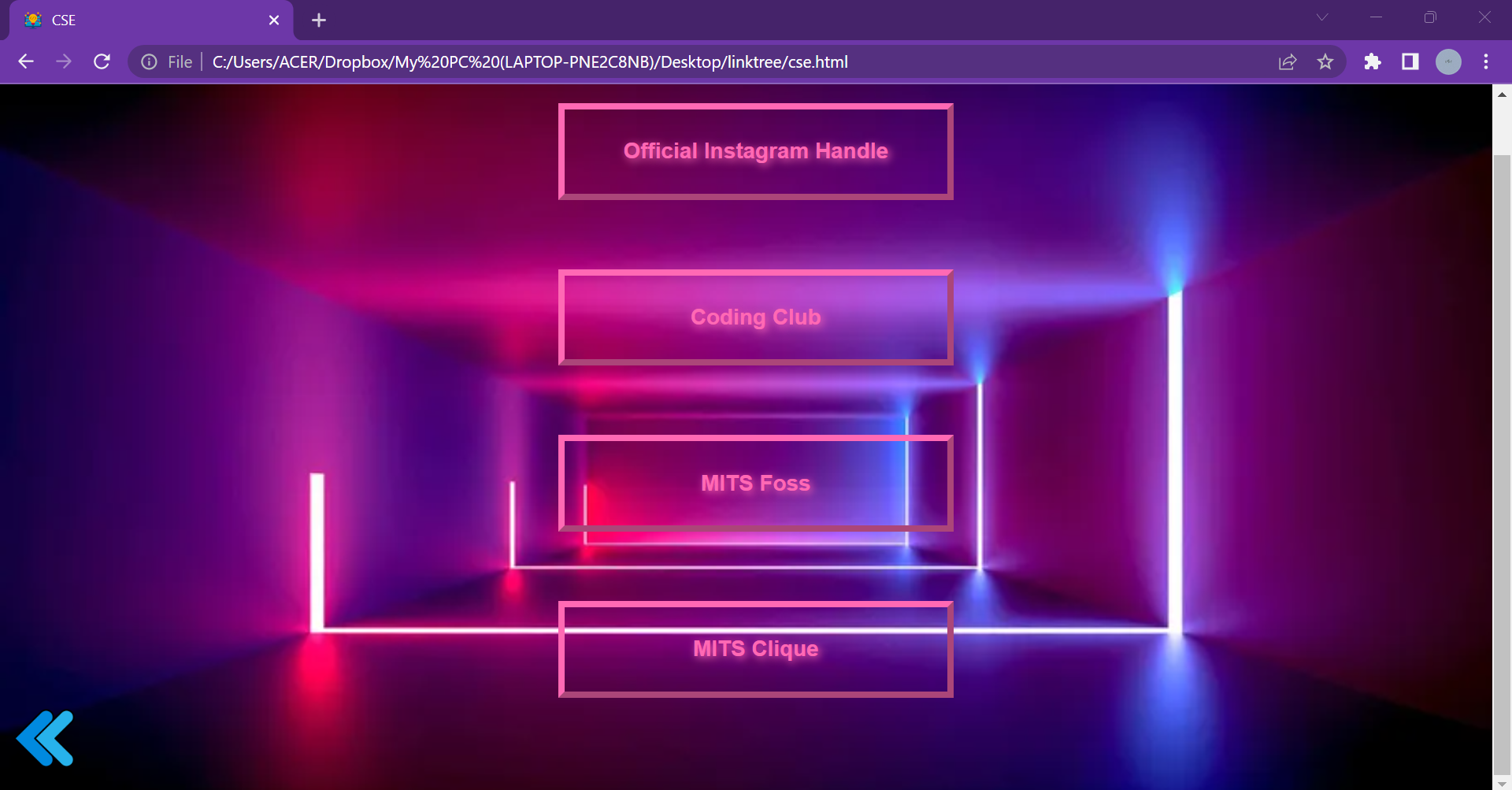 GitHub - akshayapius/College-Linktree