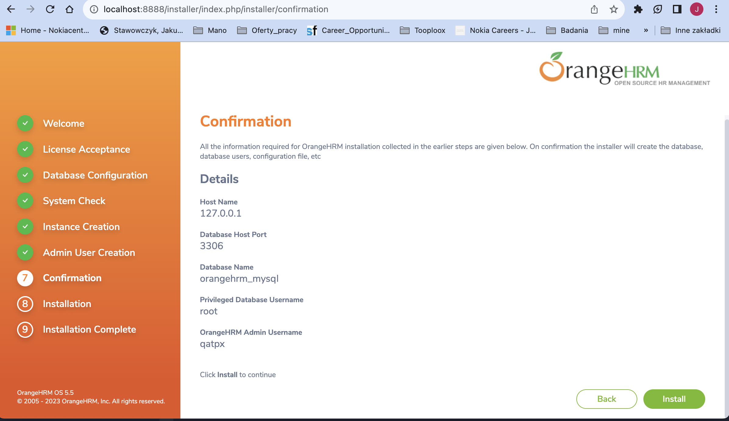 Checking database permissions issue · Issue #1746 · orangehrm/orangehrm · GitHub