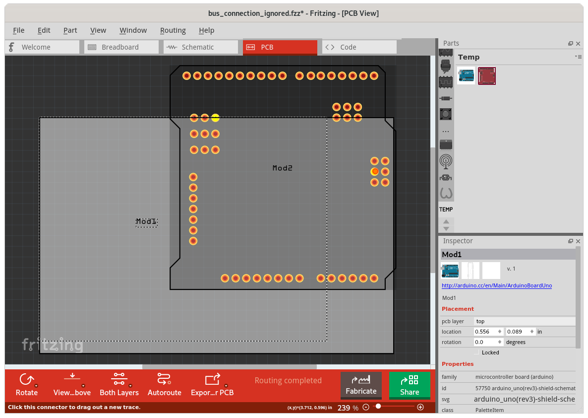 connections are not being followed through bus definitions across views · Issue #3678 · fritzing ...