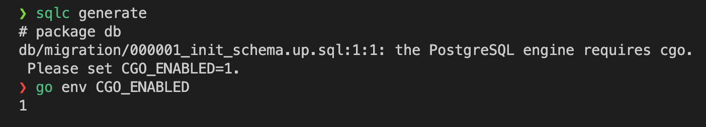 I encountered a problem when using sqlc · Issue #106 · techschool/simplebank · GitHub