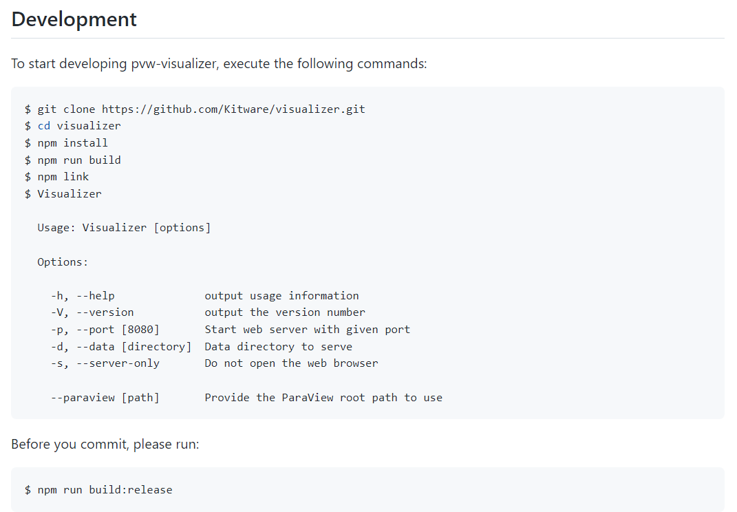 Installation Issue · Issue #117 · Kitware/visualizer · GitHub