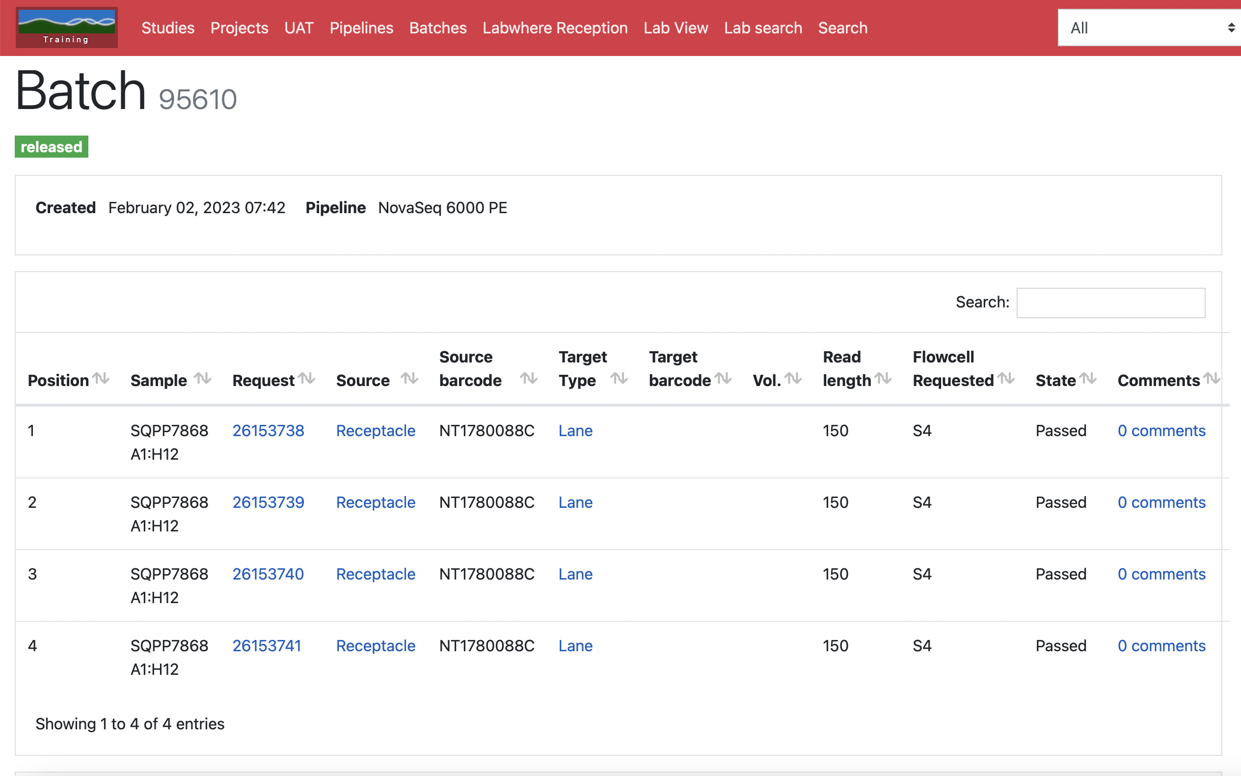DPL-652 [BUG] Batch page not showing comments · Issue #3744 · sanger/sequencescape · GitHub