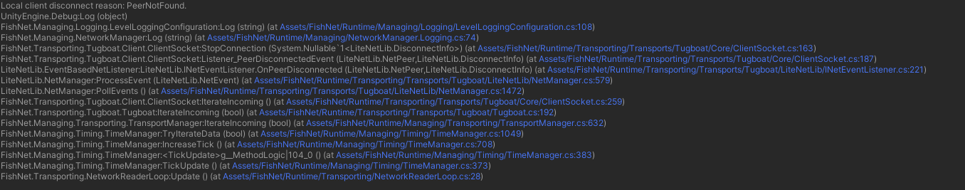 Problem about reconnect after a short disconnection · Issue #470 · FirstGearGames/FishNet · GitHub