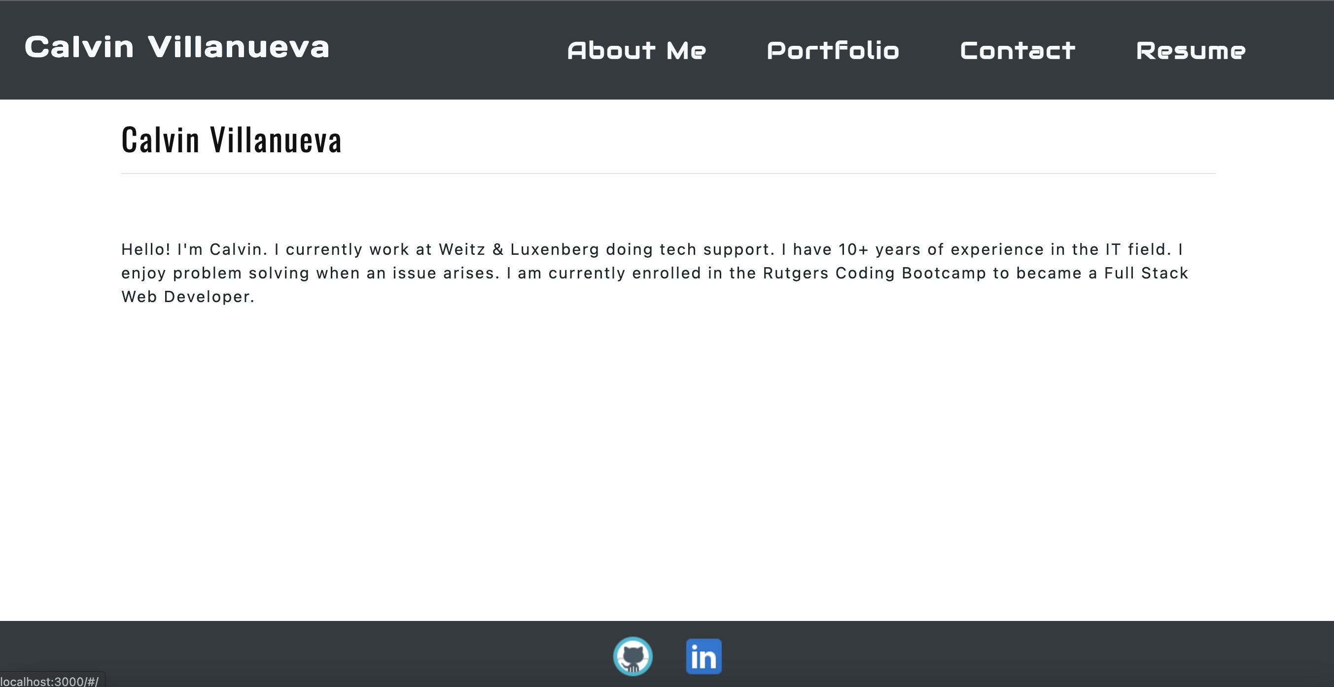 GitHub - iamcvilla/react_portfolio