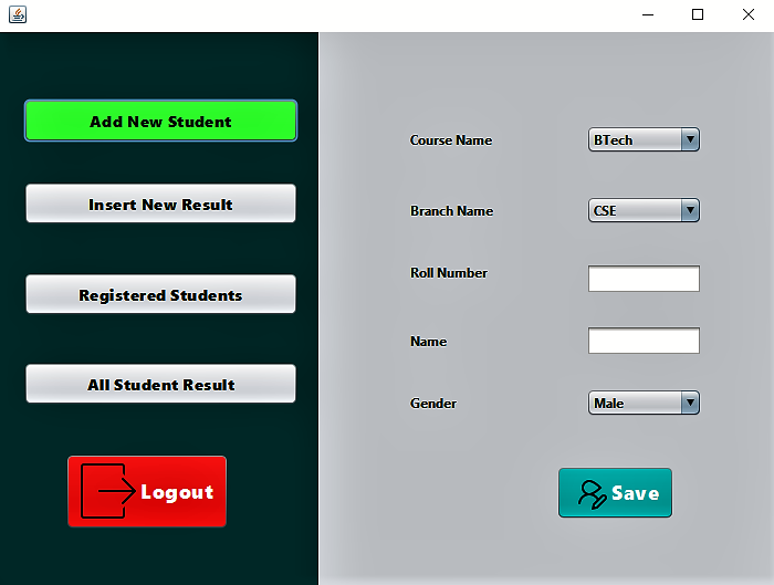 GitHub - TusharRB/Student-Result-Management-System: In this project I ...
