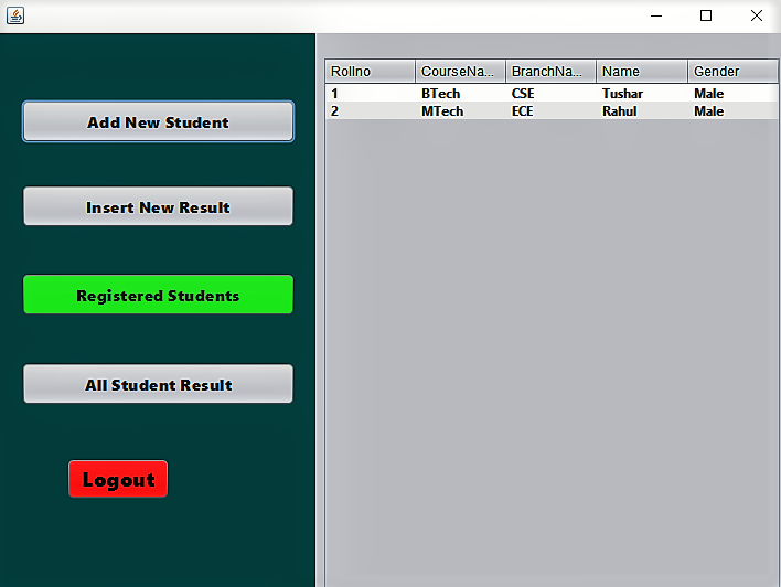 GitHub - TusharRB/Student-Result-Management-System: In this project I ...