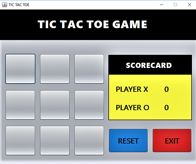 GitHub - TusharRB/TIC_TAC_TOE: This is Java swing window application where two players can play ...