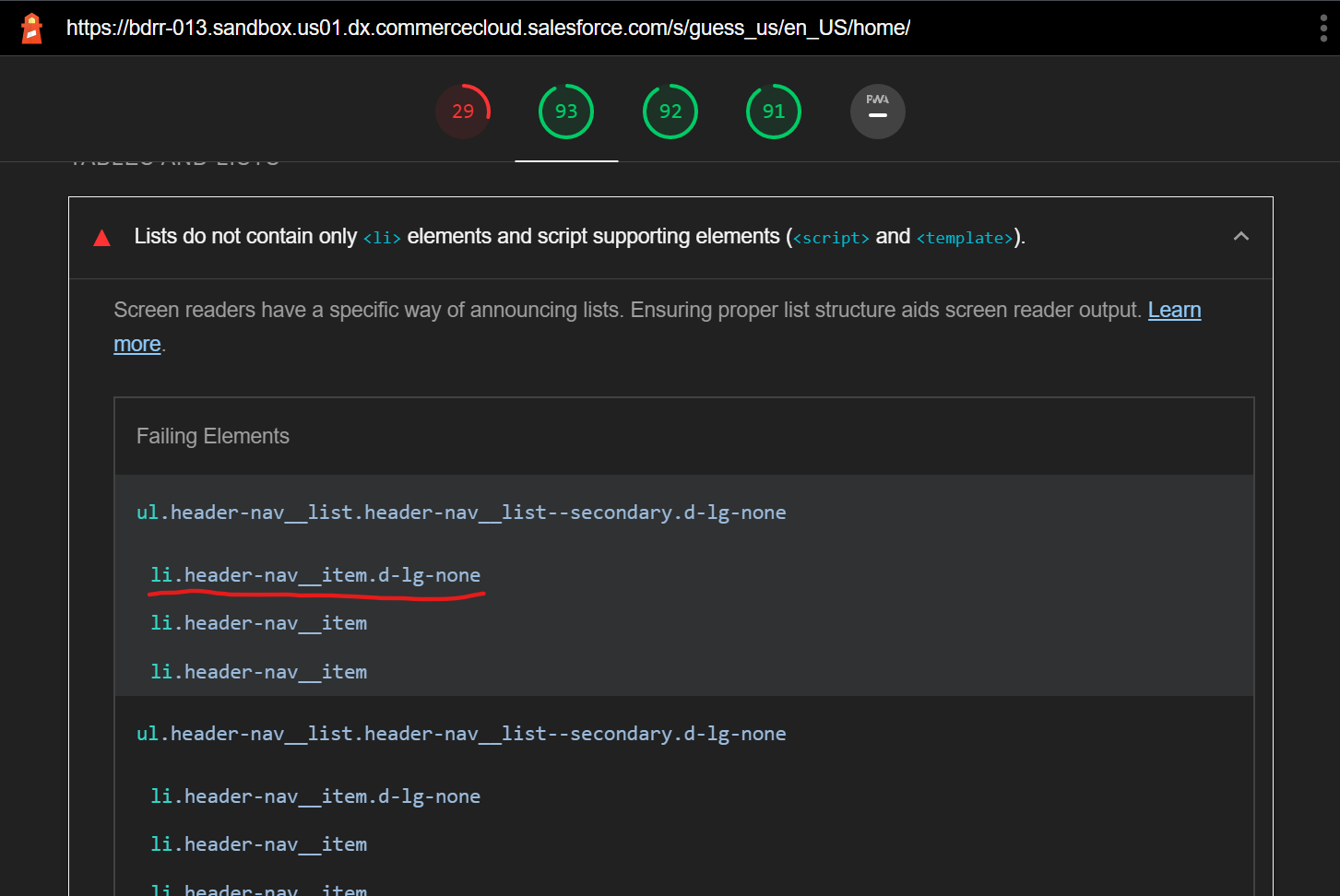 Lighthouse bug with Salesforce ISML code · Issue #14364 · GoogleChrome/lighthouse · GitHub
