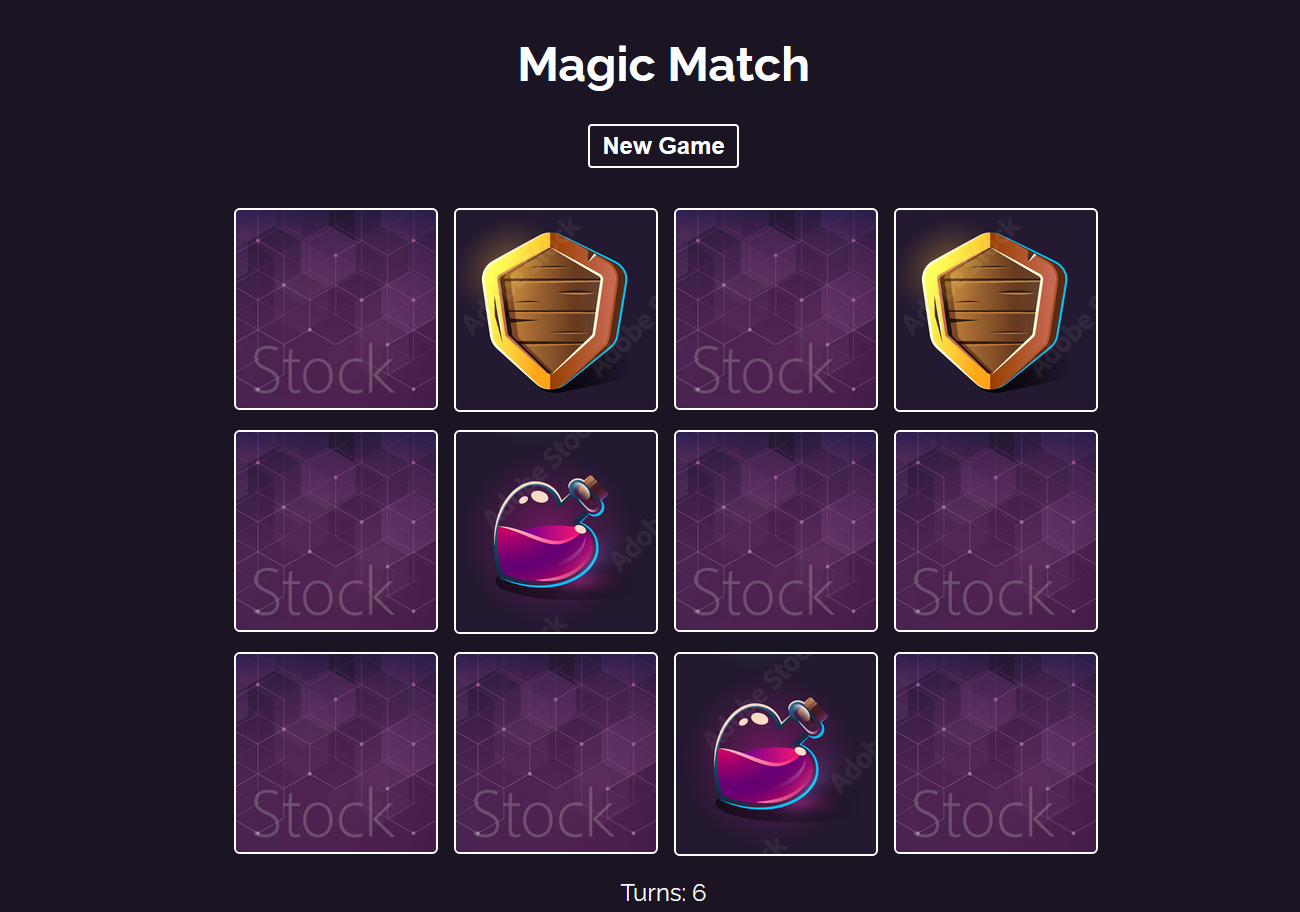 GitHub - TaherehSharifian/magic-memory-react: A simple matching card game with react.js