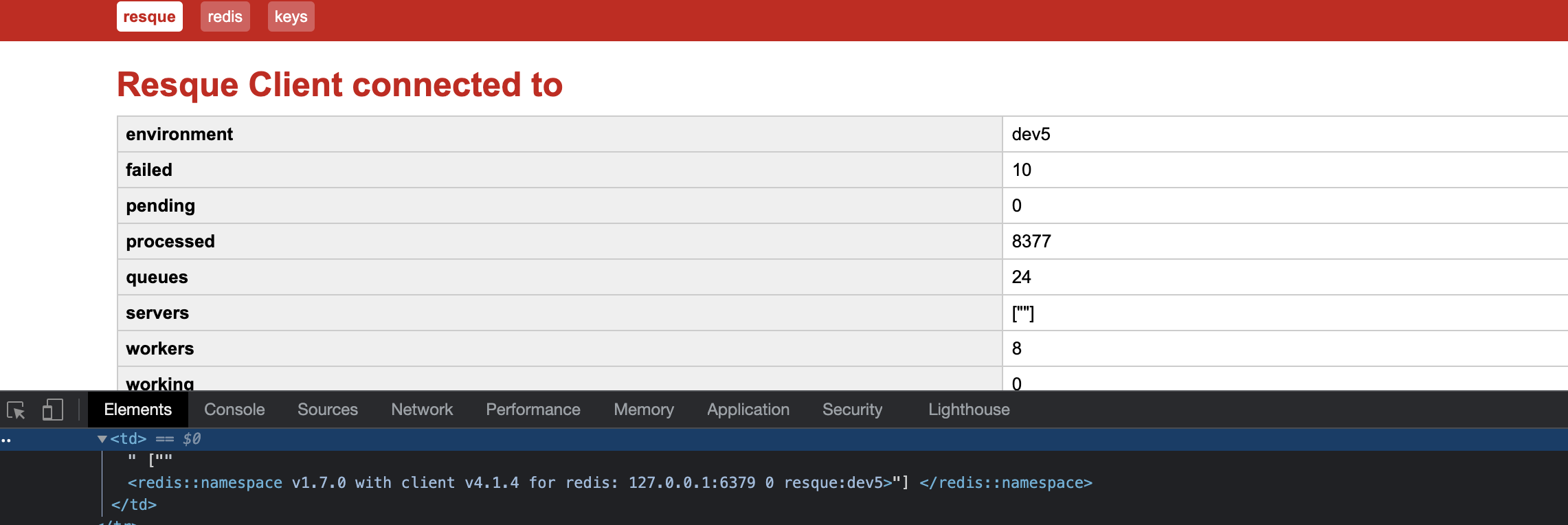 Stats page does not properly display redis server · Issue #1785 · resque/resque · GitHub