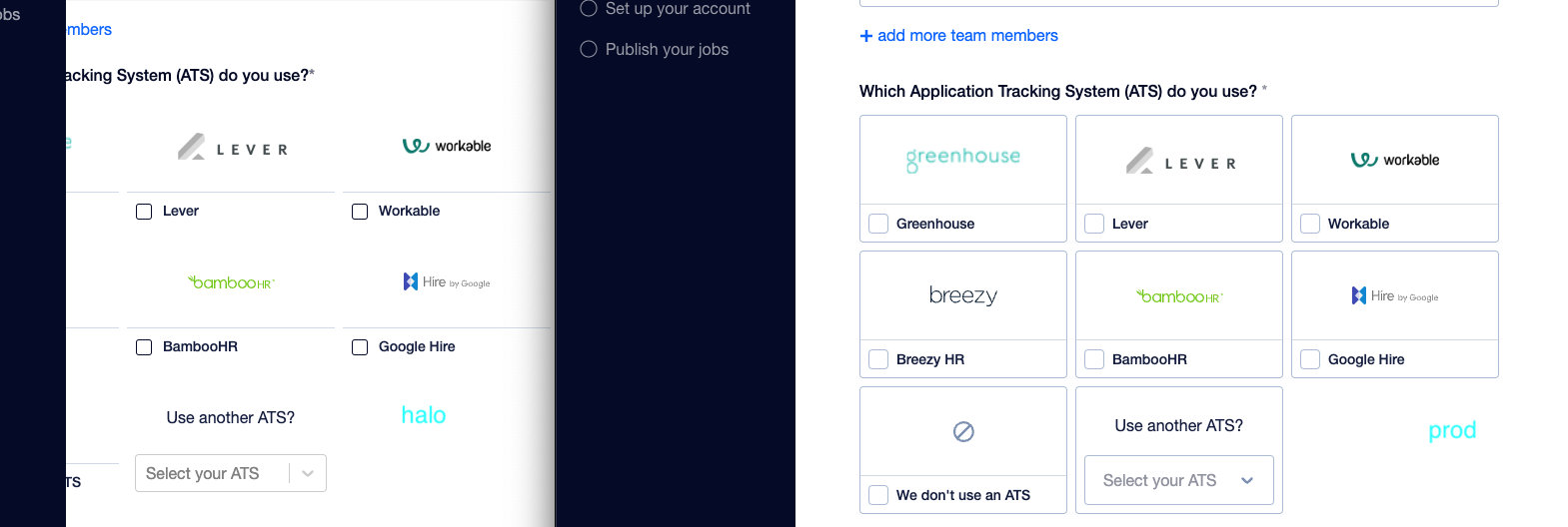 [RBC] Onboarding - No border for ATS options · Issue #264 · venturehacks/halo · GitHub
