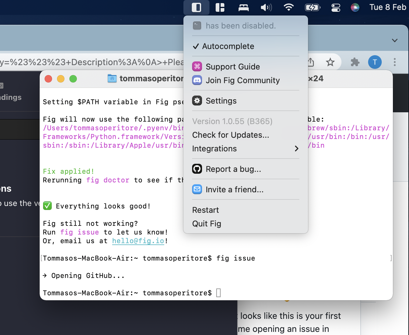Fig is disabled in Terminal.app · Issue #913 · withfig/fig · GitHub