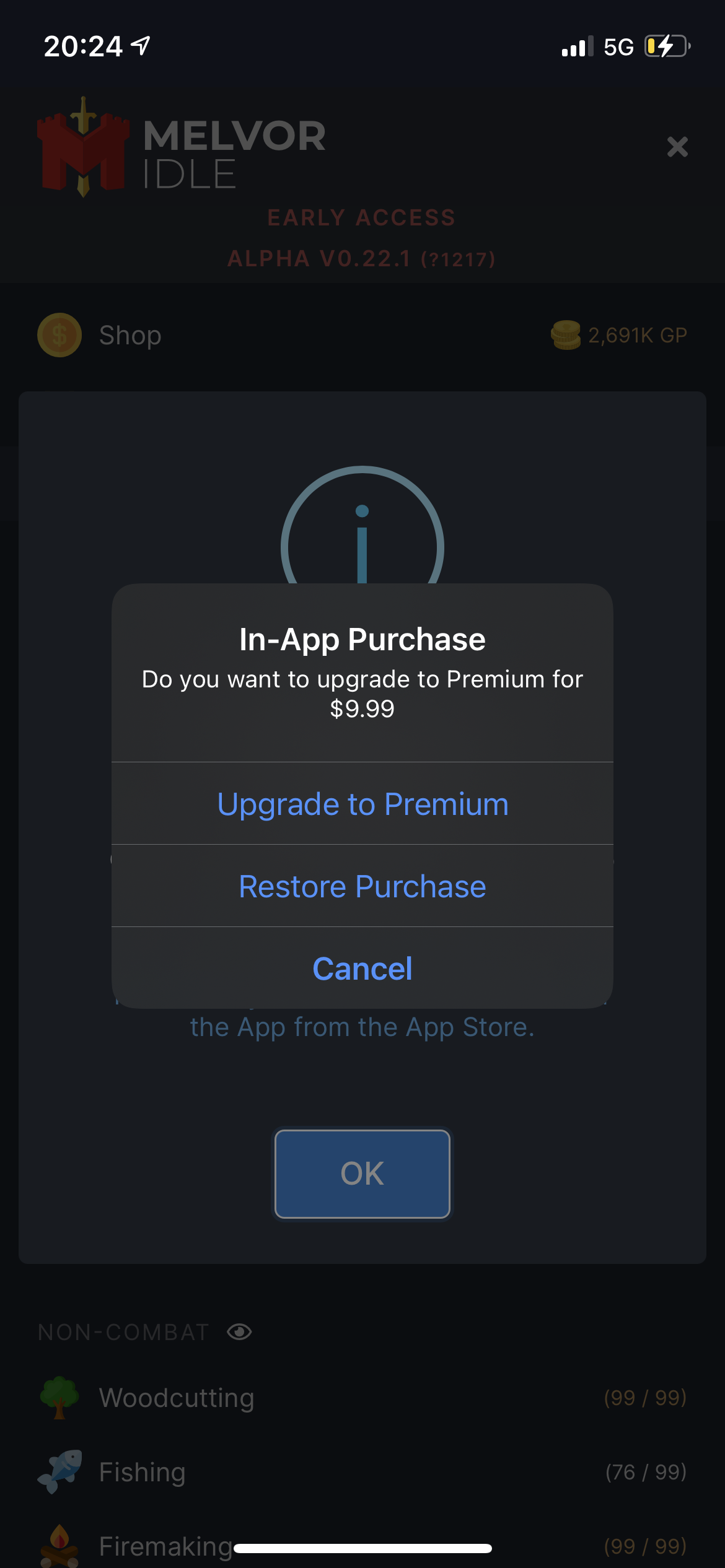[Bug]: premium Melvor? · Issue #1592 · MelvorIdle/melvoridle.github.io · GitHub