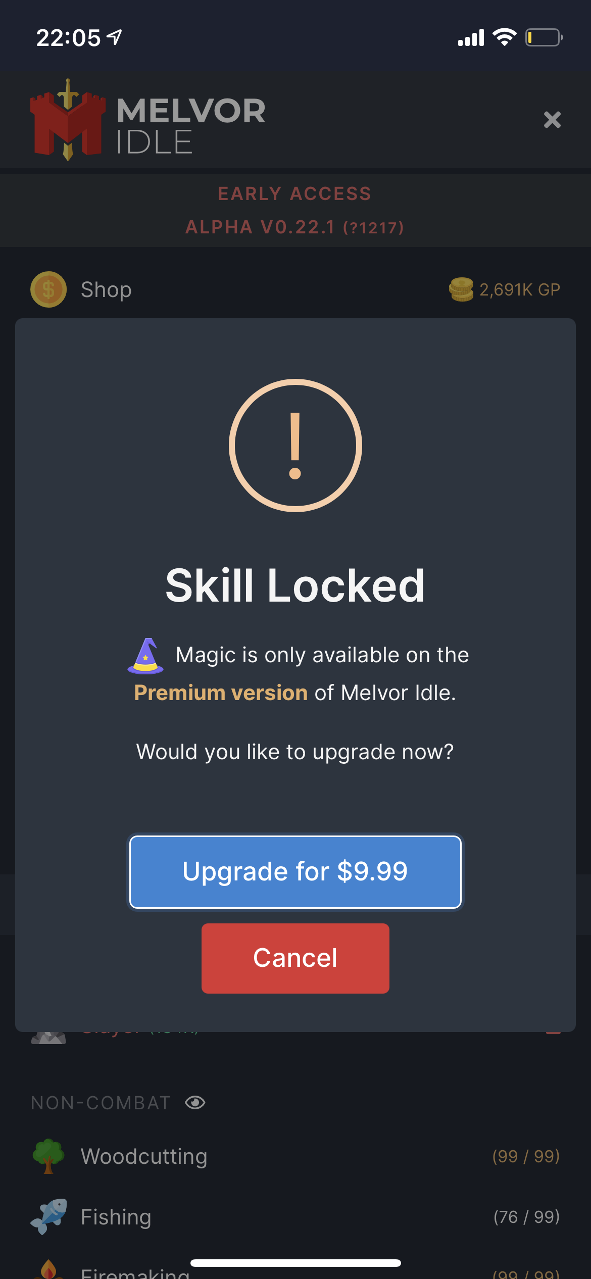 [Bug]: premium Melvor? · Issue #1592 · MelvorIdle/melvoridle.github.io · GitHub