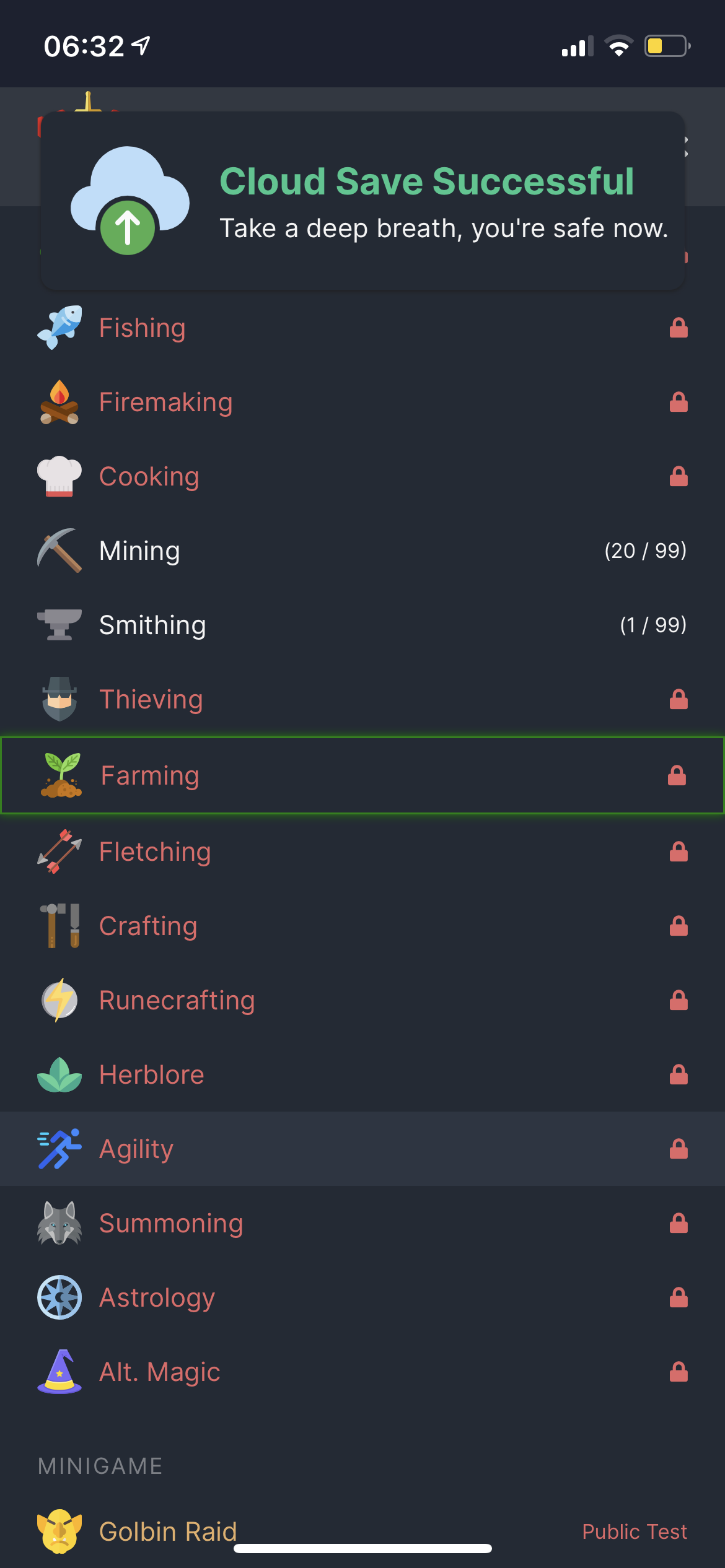[Suggestion]: Take farming out of tutorial island · Issue #1668 · MelvorIdle/melvoridle.github ...