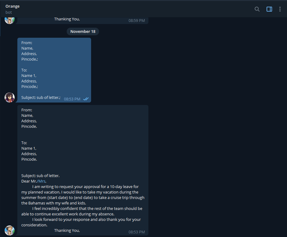 GitHub - Altaf-01/OrangeBot: A telegram bot to exercise the different features of python