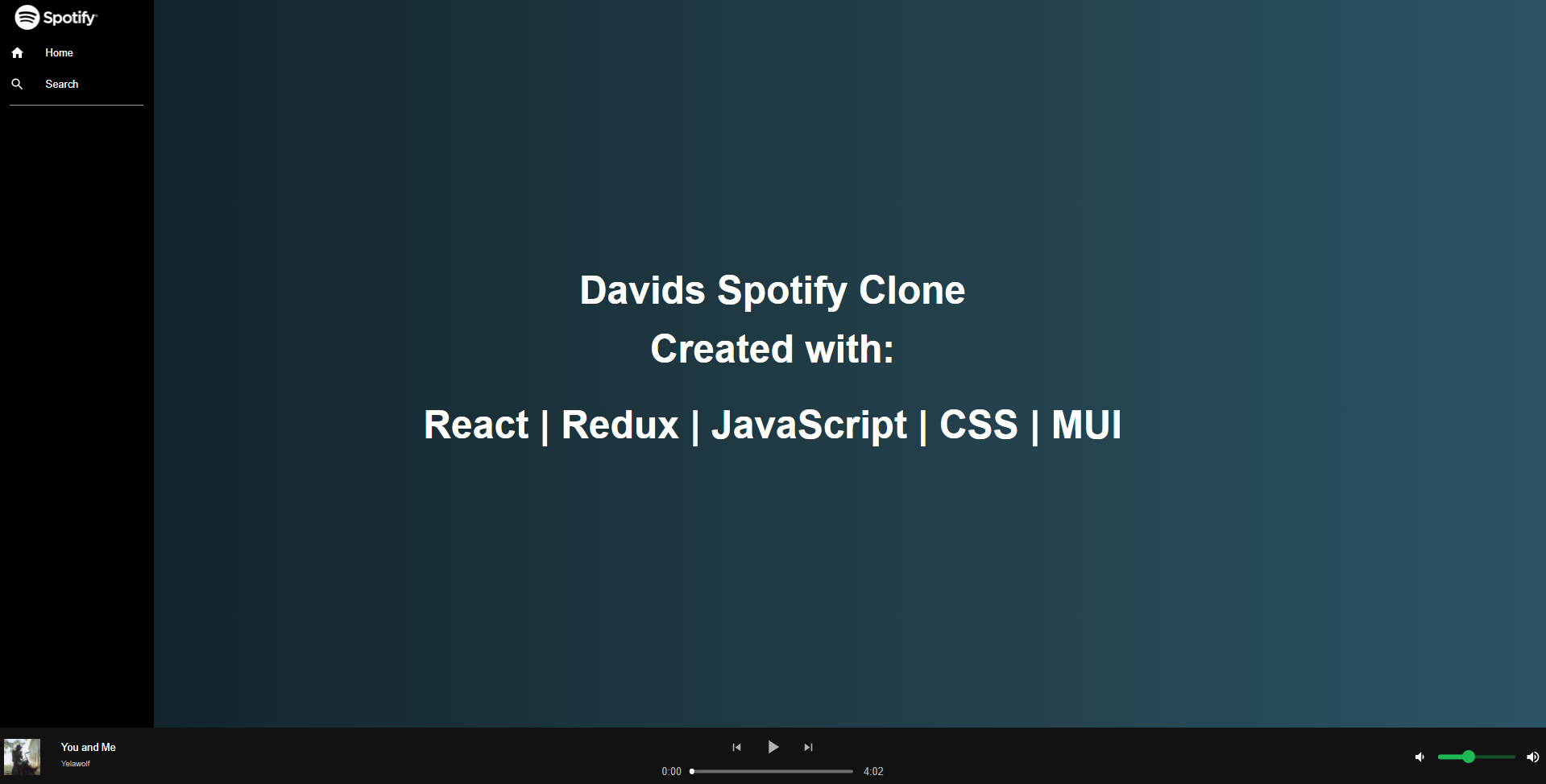 GitHub - Davgust/Spotify-Clone