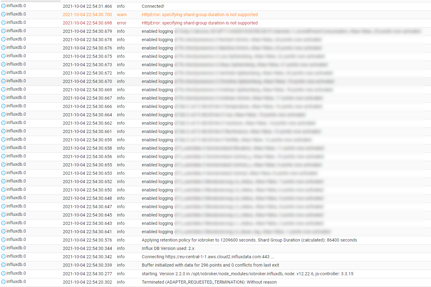 Could Not Connect To Influxdb Cloud Request Timed Out · Issue 175 · Iobroker Iobroker