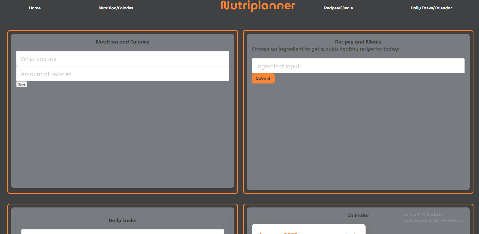 GitHub - JordonLo/Nutri-planner