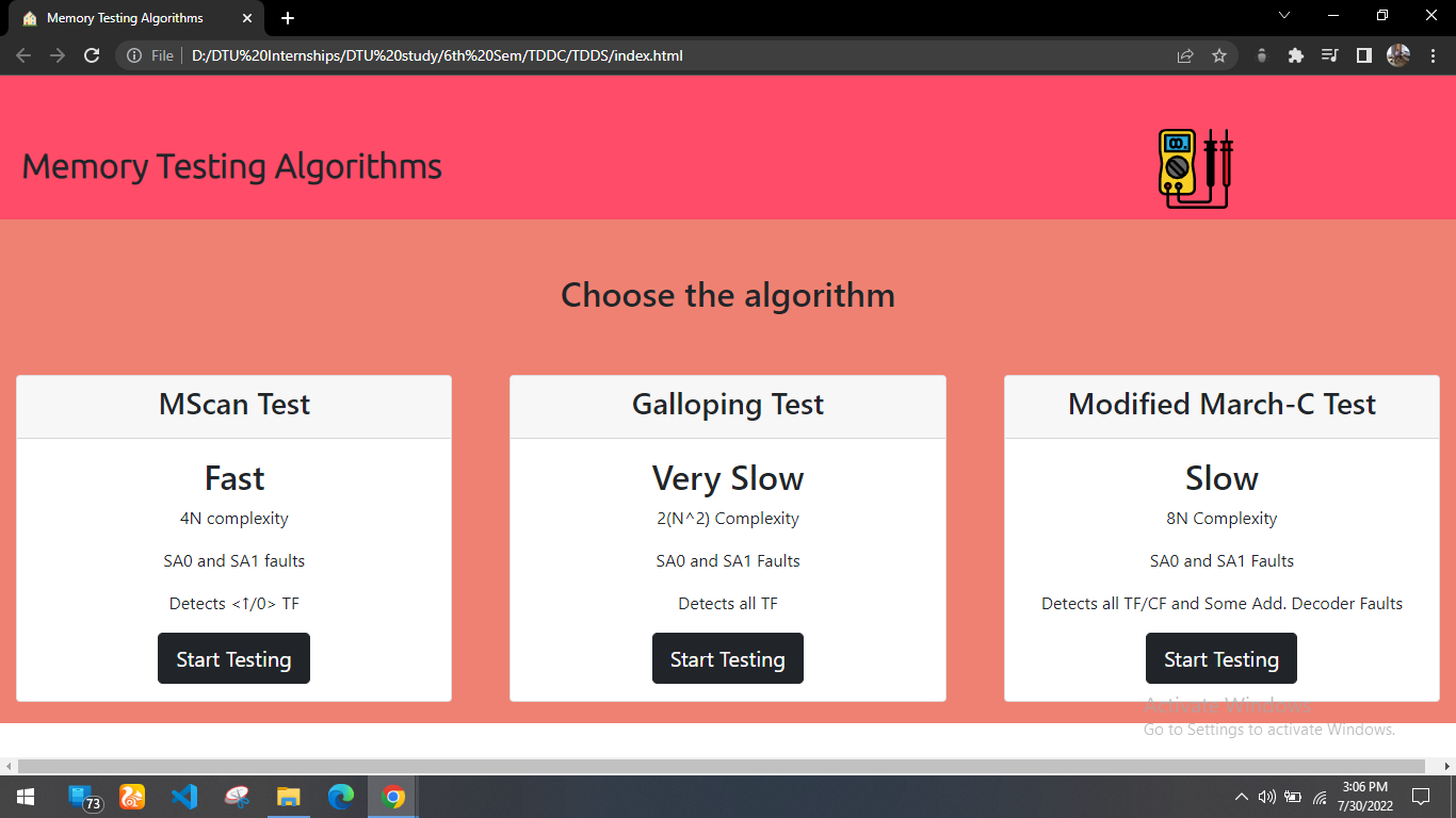GitHub - gouravTyagi94/Memory-Testing-for-Digital-circuits: This ...
