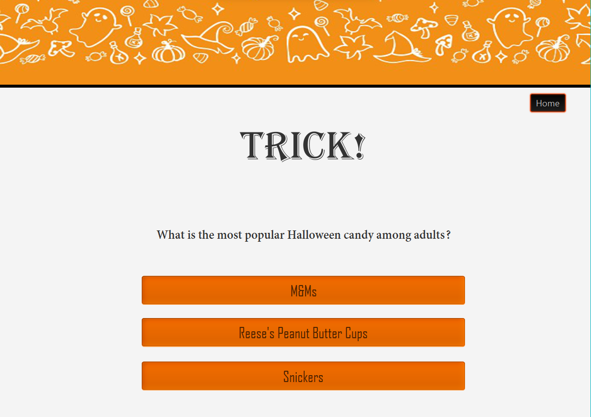 GitHub - siaxvii/TrickOrTreat: Simple Java application that is Halloween themed! Allows user to ...