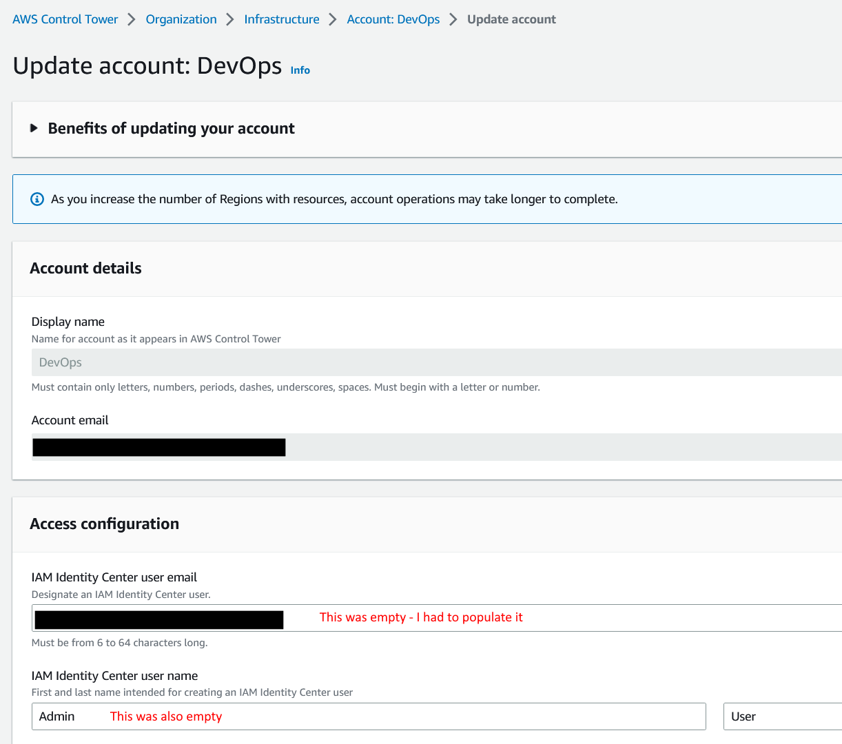 Creating AWS Account with LZA requires manual intervention · Issue #222 · awslabs/landing-zone ...