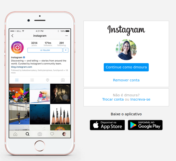 GitHub - DheniMoura/Rebuilding-instagram-homepage: Recriando página ...