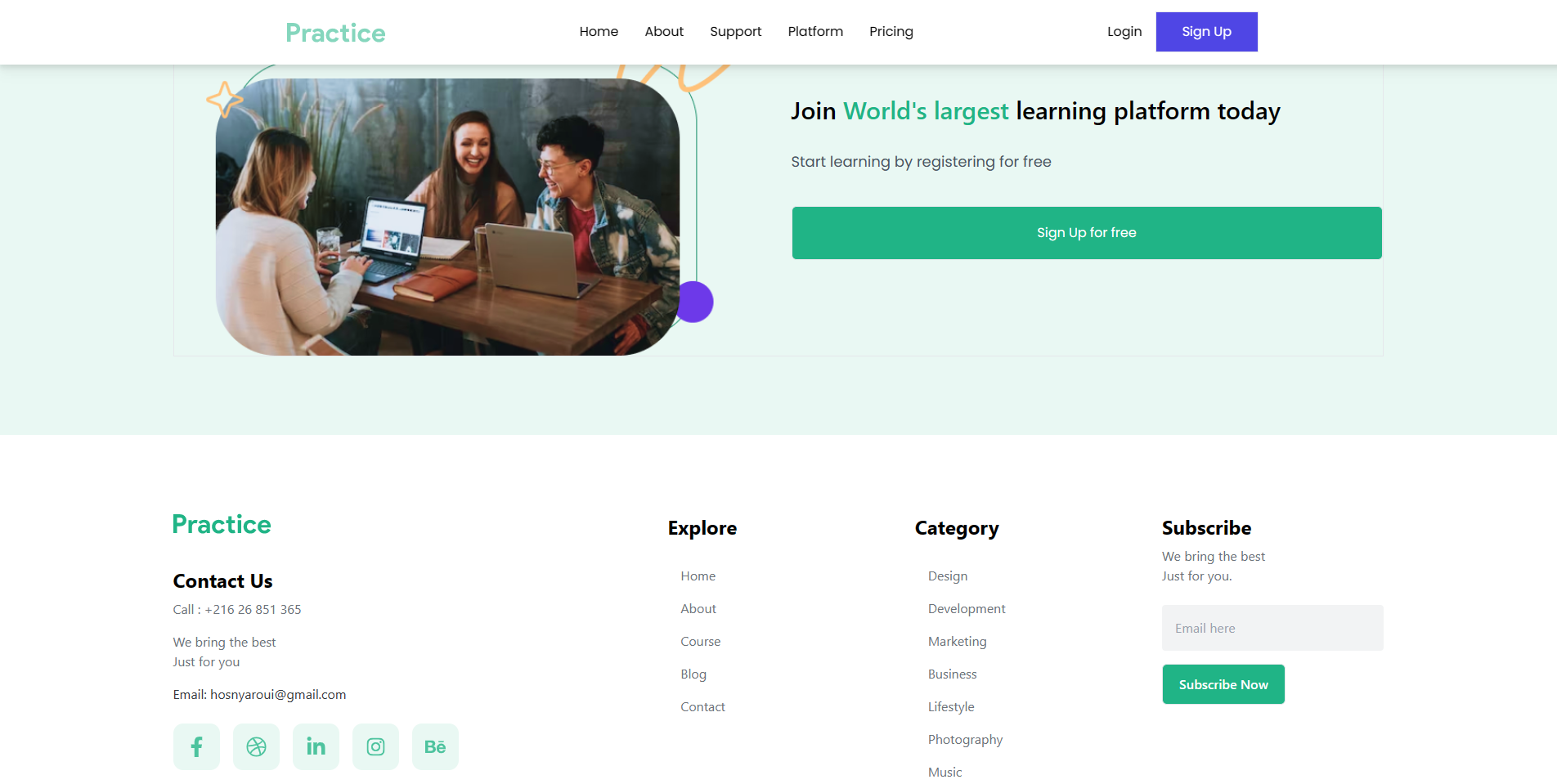 GitHub - hosnyaroui/landing-page