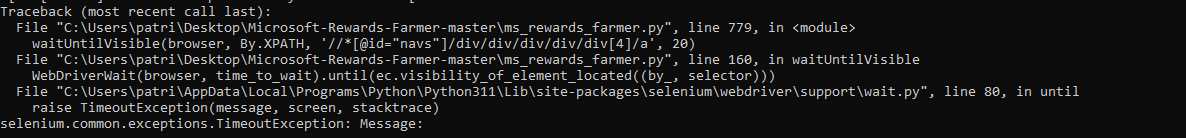 [BUG] Problem · Issue #129 · charlesbel/Microsoft-Rewards-Farmer · GitHub