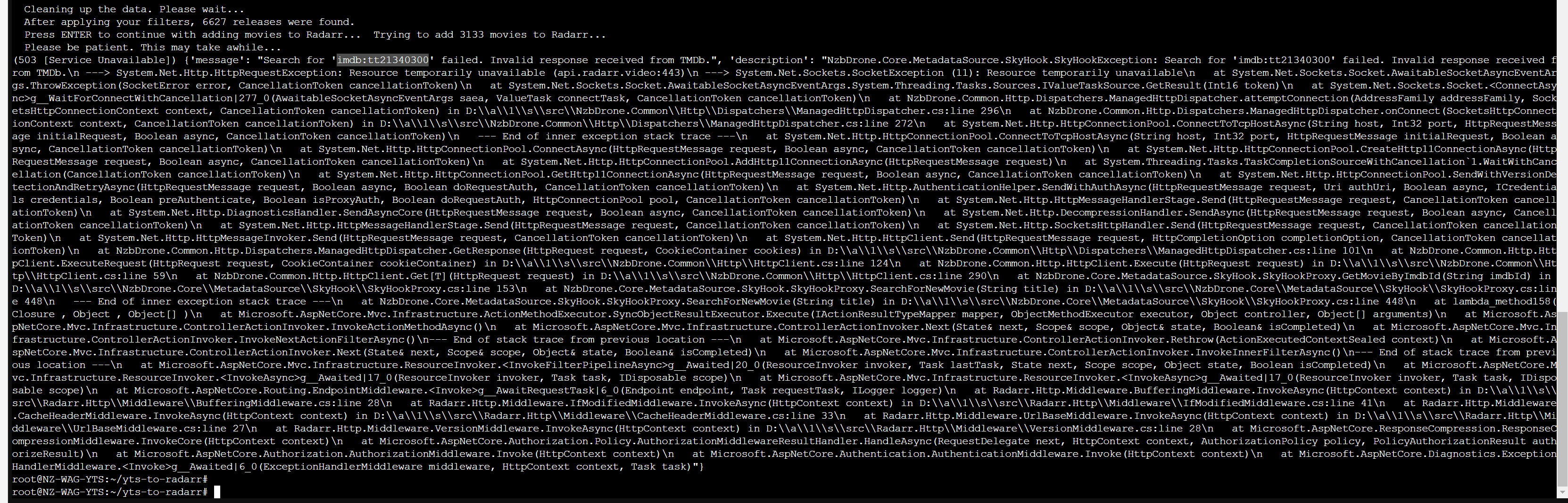 Issue if the Movie exisits · Issue #3 · dalkain/yts-to-radarr · GitHub