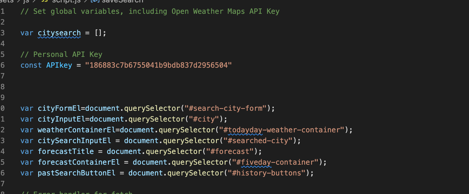 GitHub - acmcalvo/weather-dashboard
